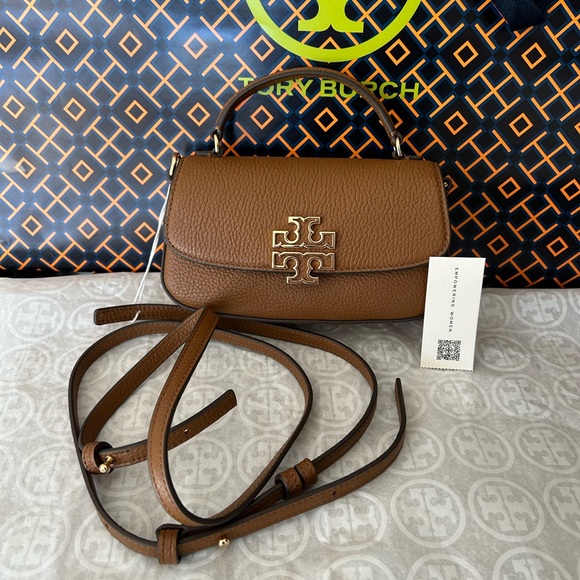 Tory Burch | Bags | Tory Burch Britten Mini Top Handle Bag Crossbody ...